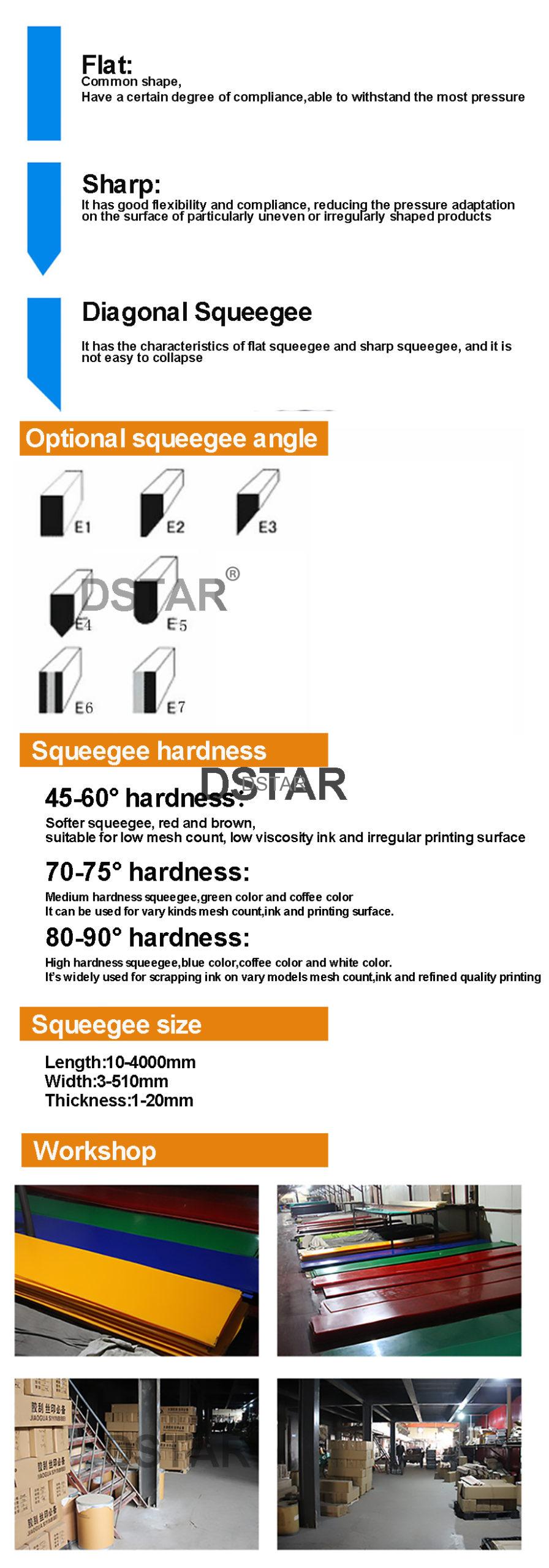 screen printing ink scraper with factory price