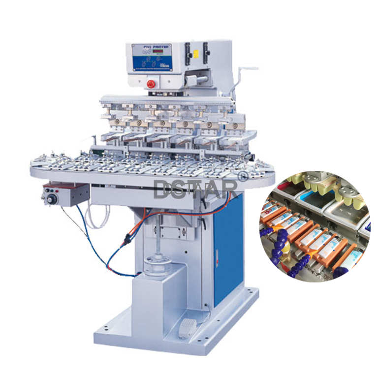 Automatic golf tee pad printing machine